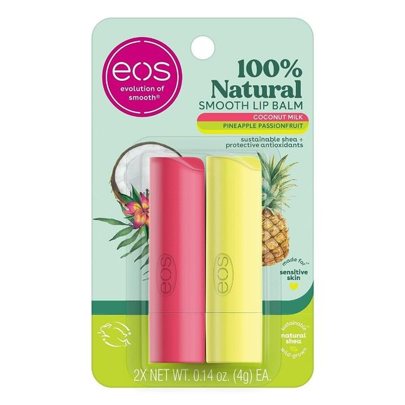 eos | Makeup | Eos Lip Balm Coconut Milk Pineapple Passionfruit 4 Oz 2 ...
